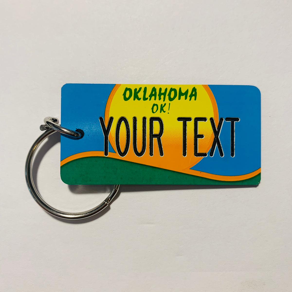 Oklahoma License Plate Keychain – Cars & Keychains