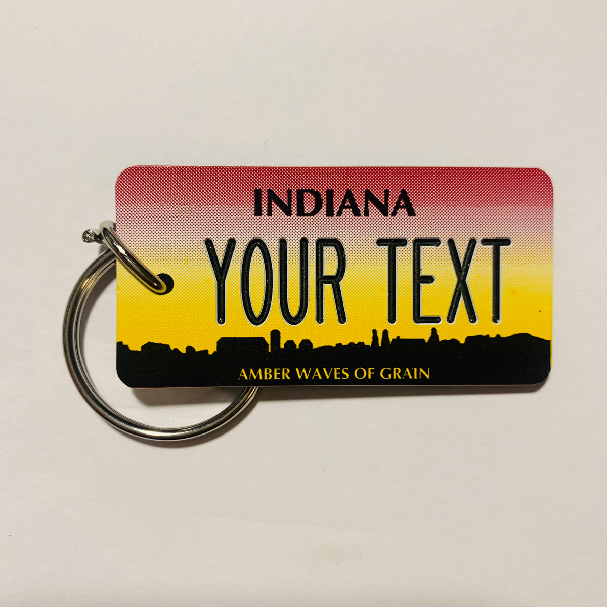 Indiana License Plate Keychain – Cars & Keychains